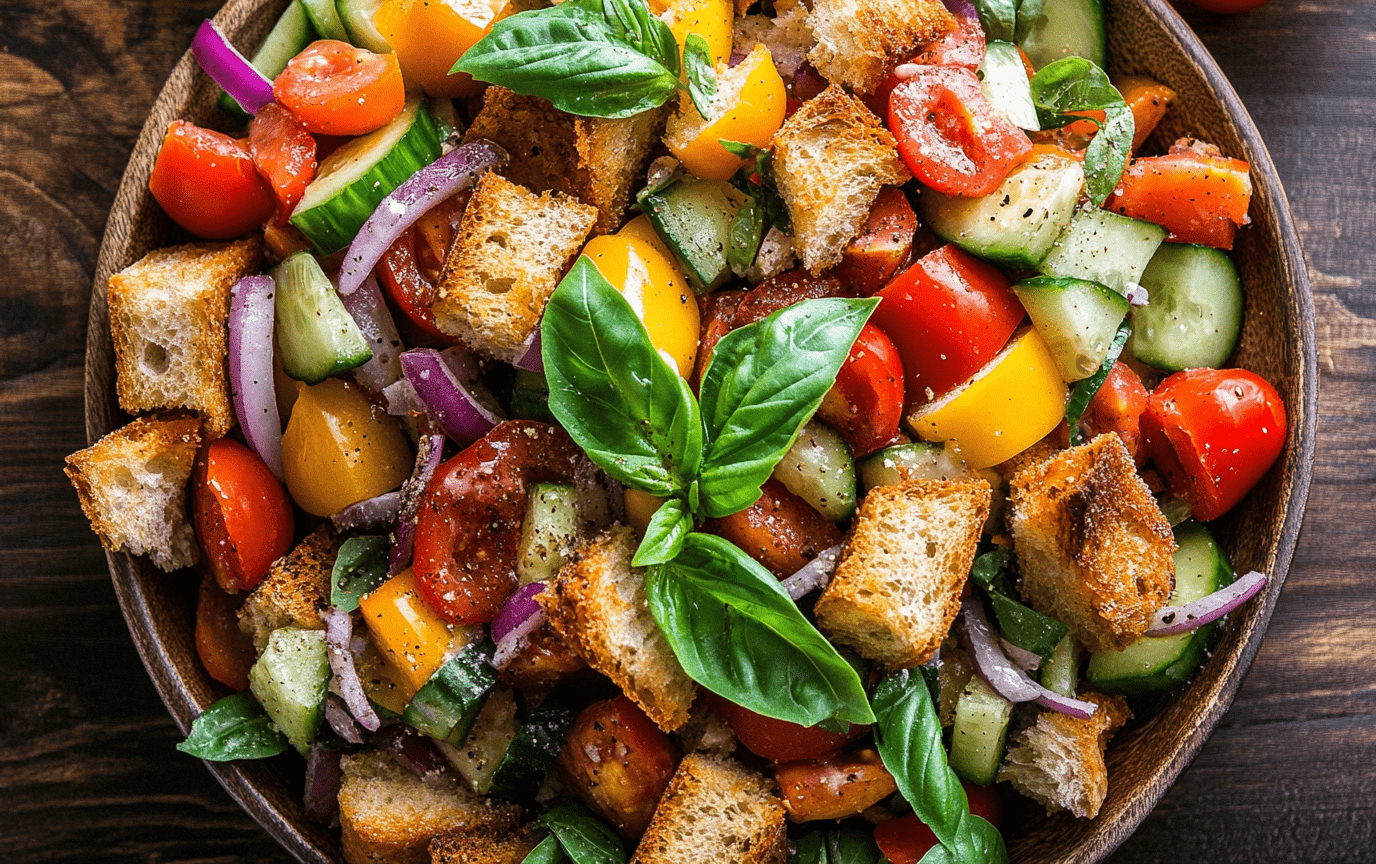 Best Summer Bread Salad - Light Orange Bean