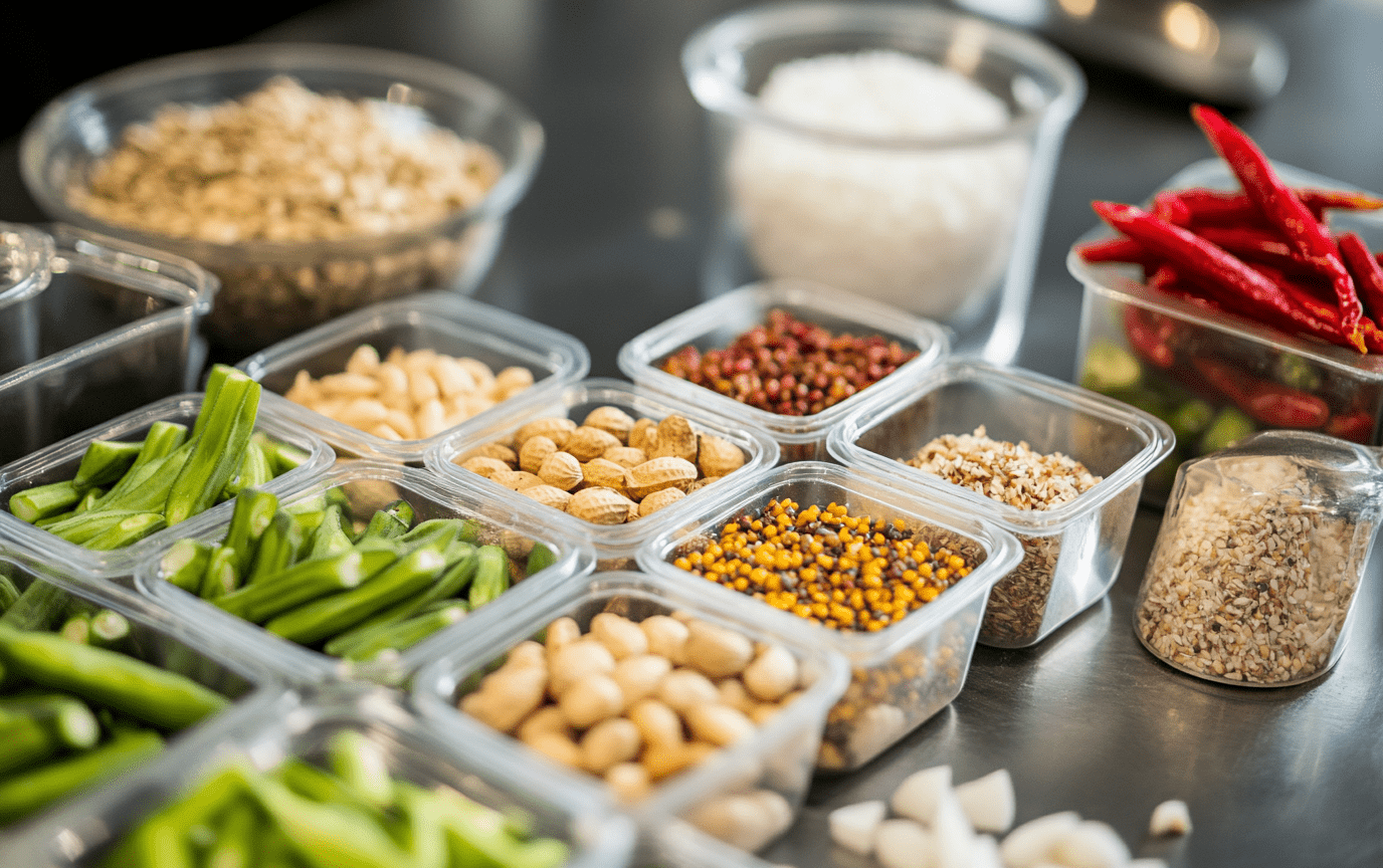 Easy Crispy Spiced Okra - Light Orange Bean