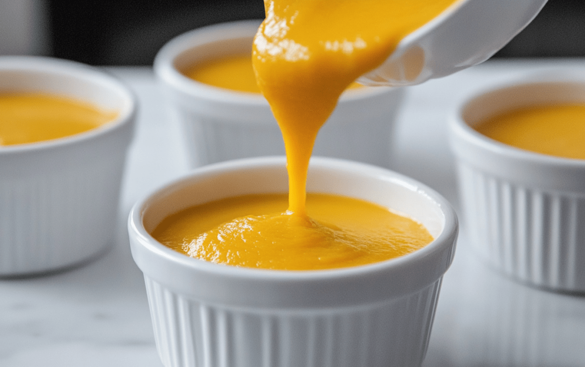 Vegan Creamy Butternut Squash Pudding - Light Orange Bean