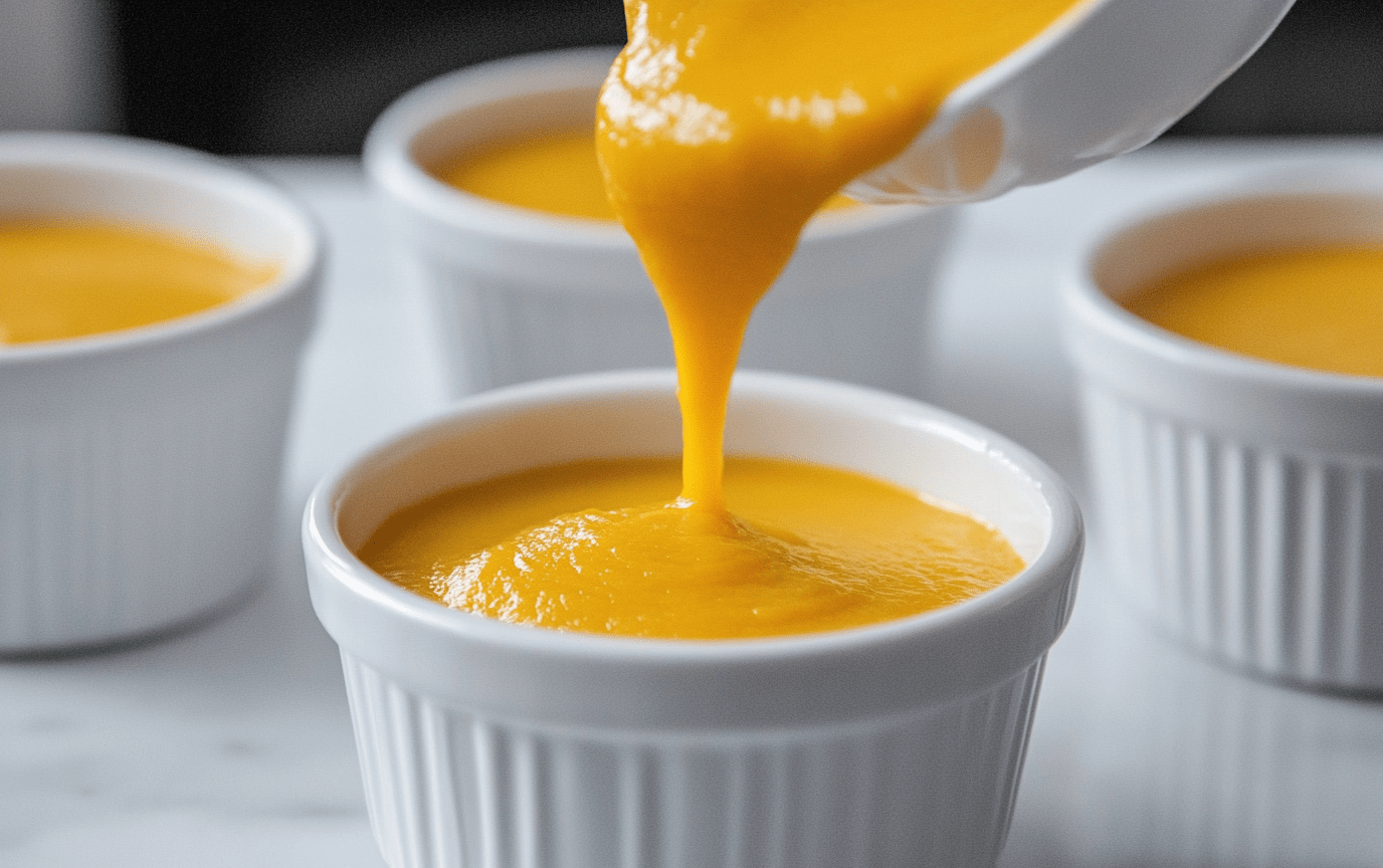 Vegan Creamy Butternut Squash Pudding - Light Orange Bean