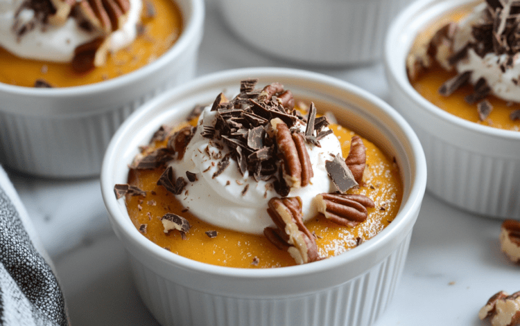 Vegan Creamy Butternut Squash Pudding - Light Orange Bean