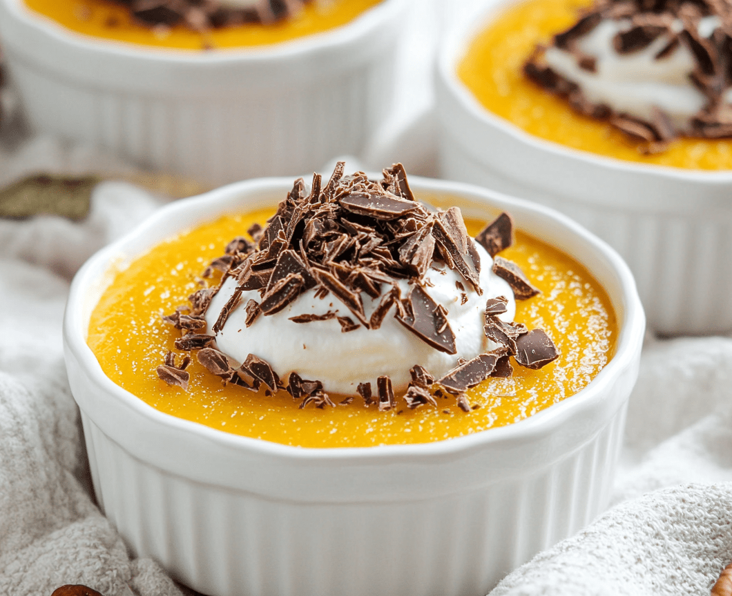 Vegan Creamy Butternut Squash Pudding - Light Orange Bean