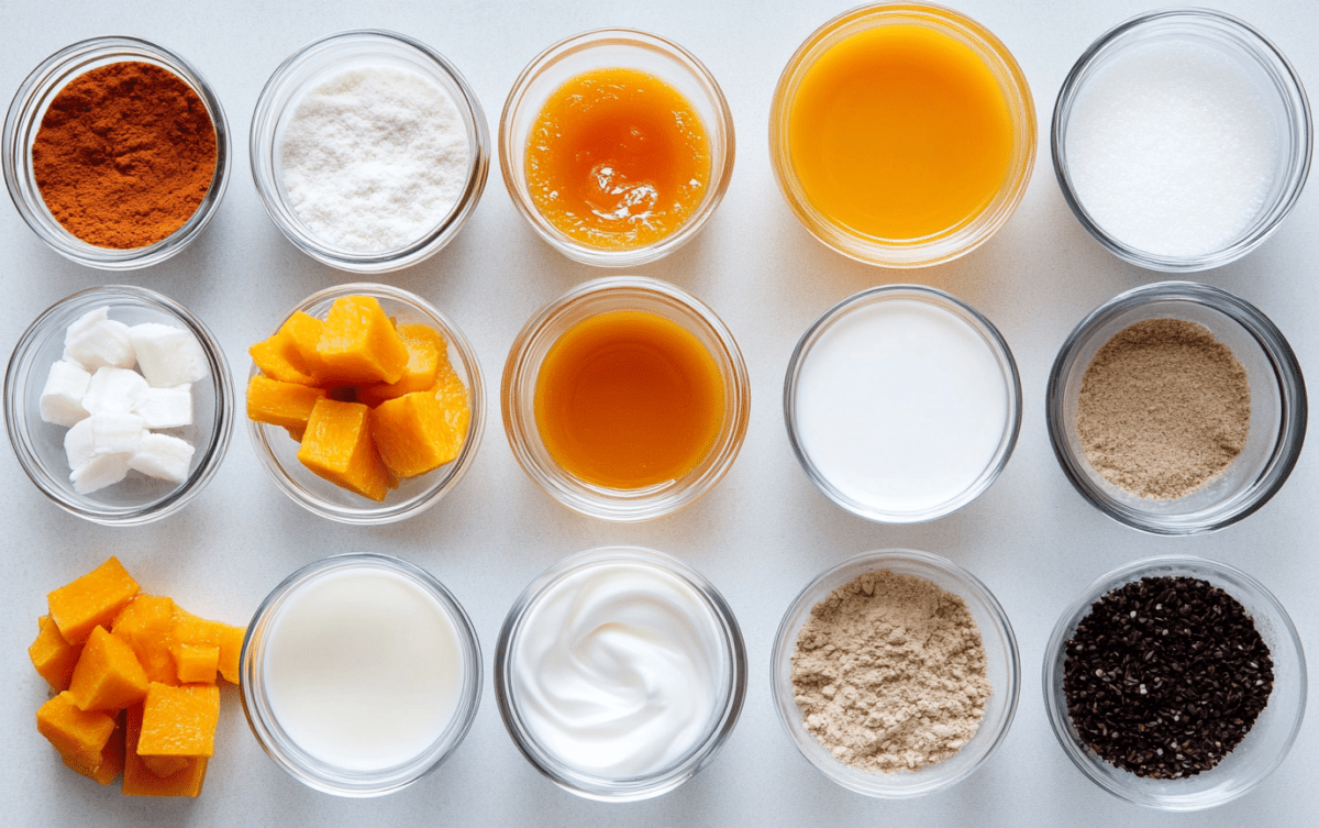 Vegan Creamy Butternut Squash Pudding - Light Orange Bean
