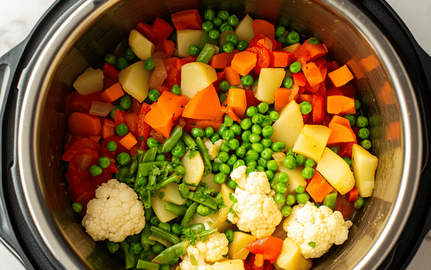 Mixed Veg Rice Delight - Light Orange Bean