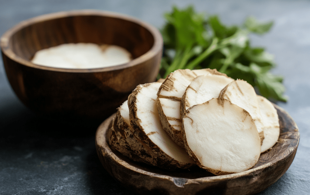 Easy Colocasia Yogurt Curry - Light Orange Bean