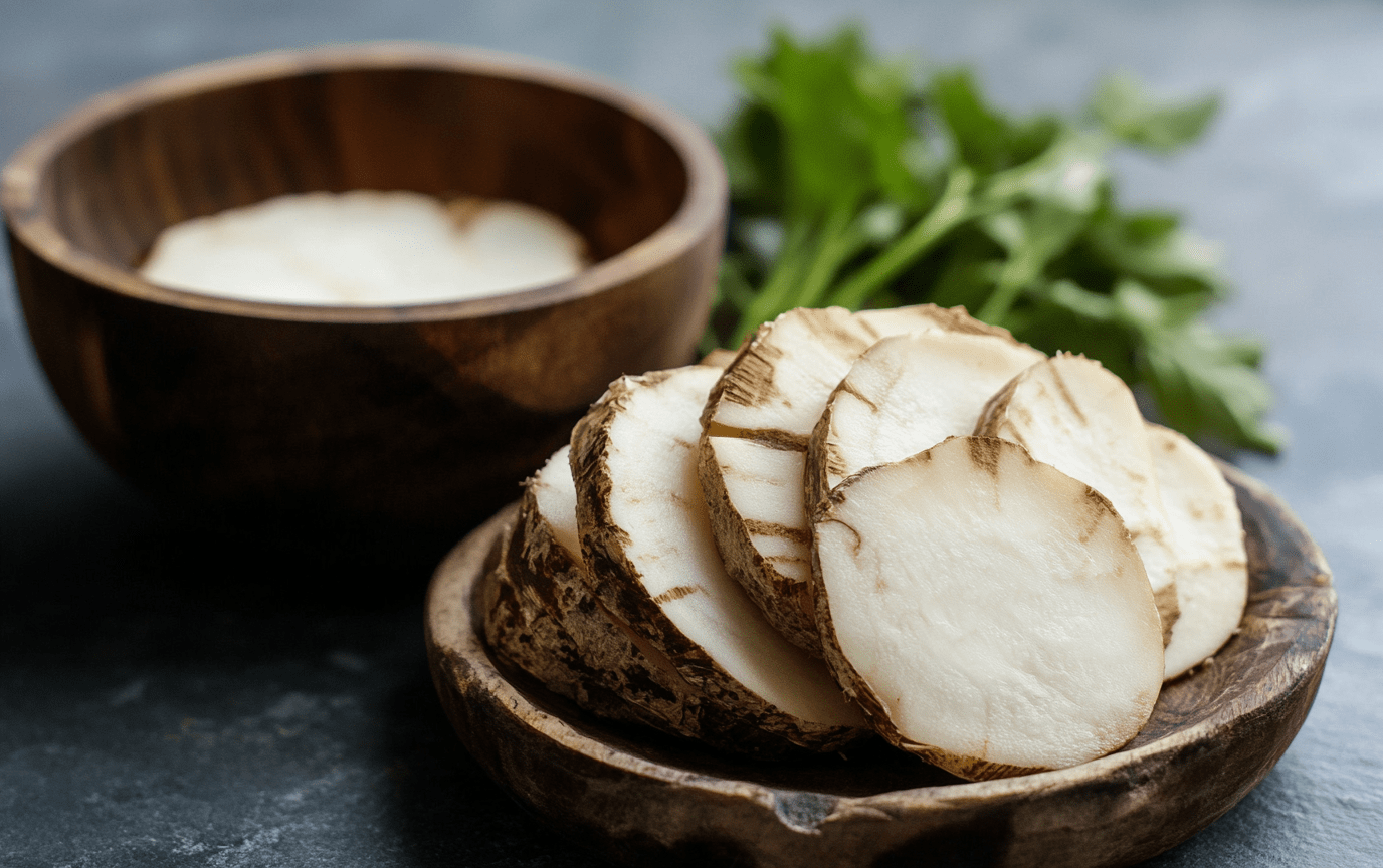 Easy Colocasia Yogurt Curry - Light Orange Bean