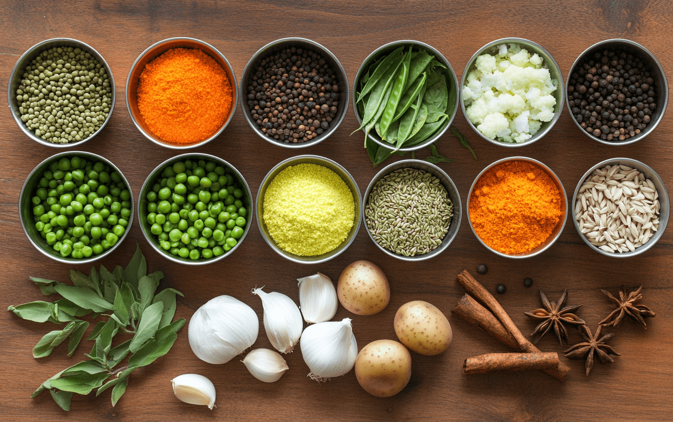 Mixed Veg Rice Delight - Light Orange Bean