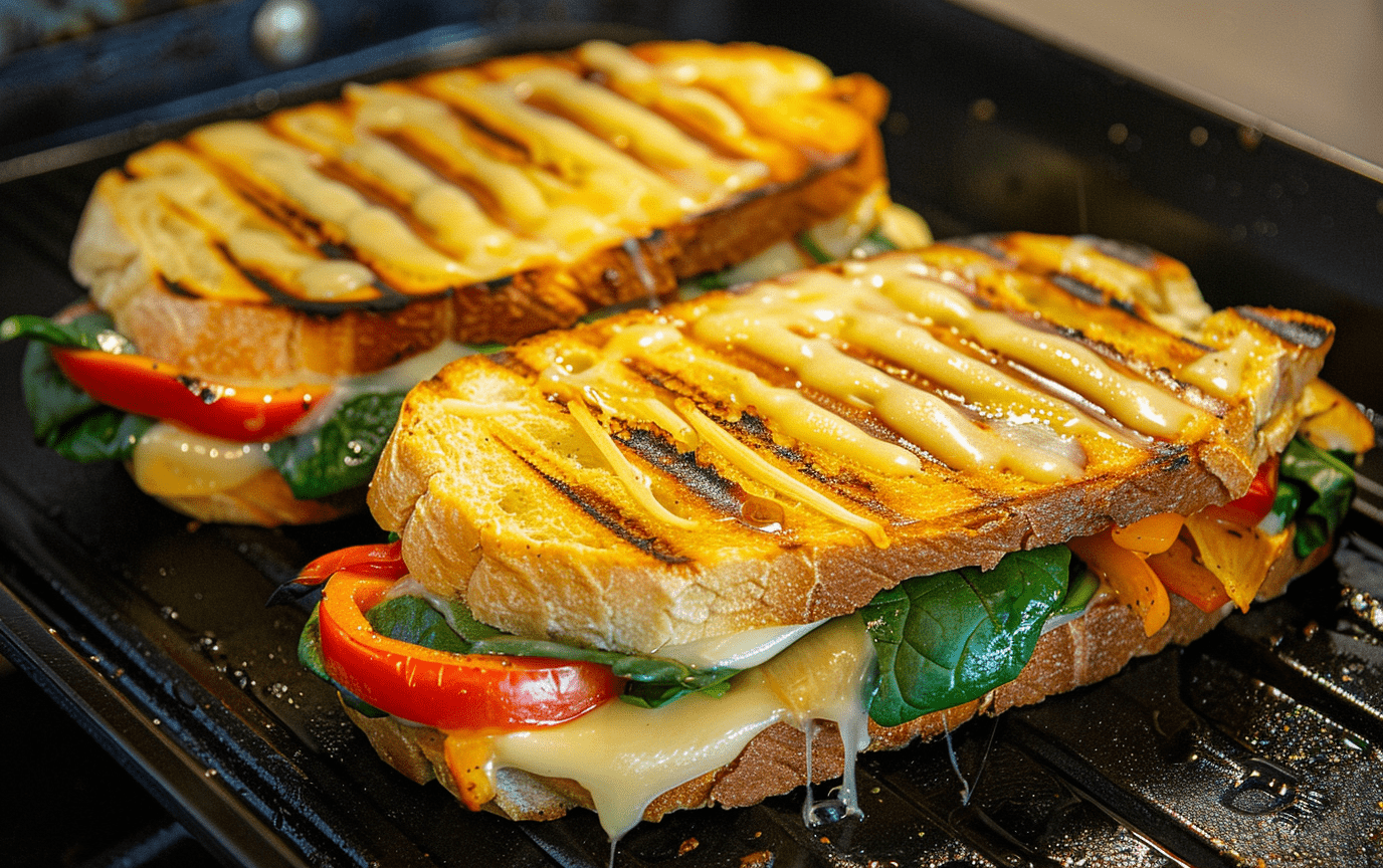 Veggie Grilled Cheese Delight Sandwich - Light Orange Bean