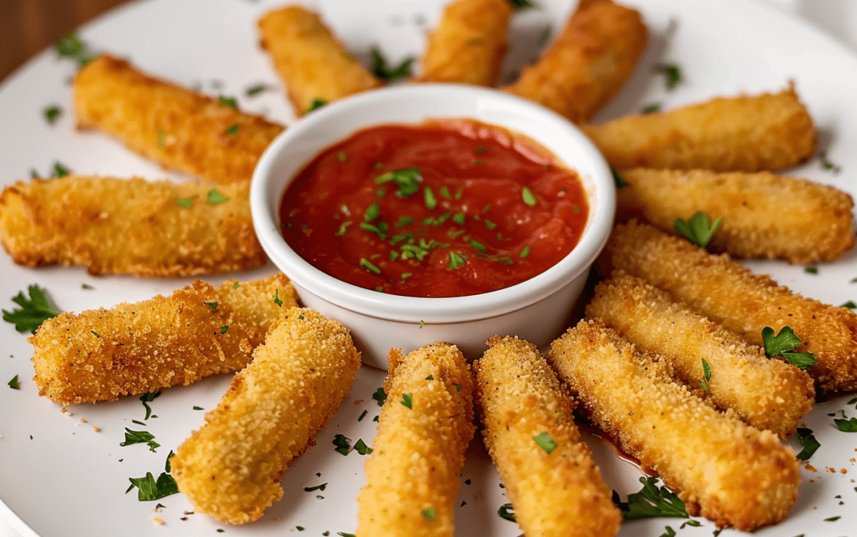Vegan Mozzarella Cheese Sticks - Light Orange Bean