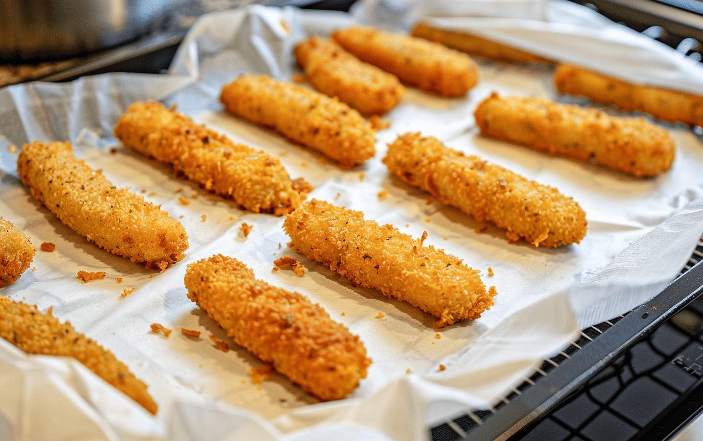 Vegan Mozzarella Cheese Sticks - Light Orange Bean