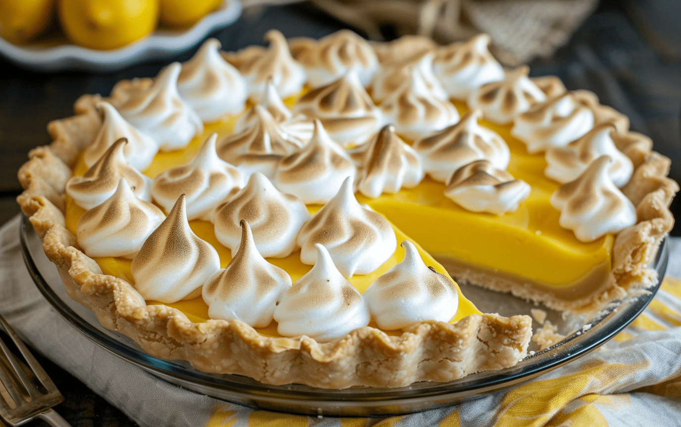Vegan Lemon Delight Pie - Light Orange Bean