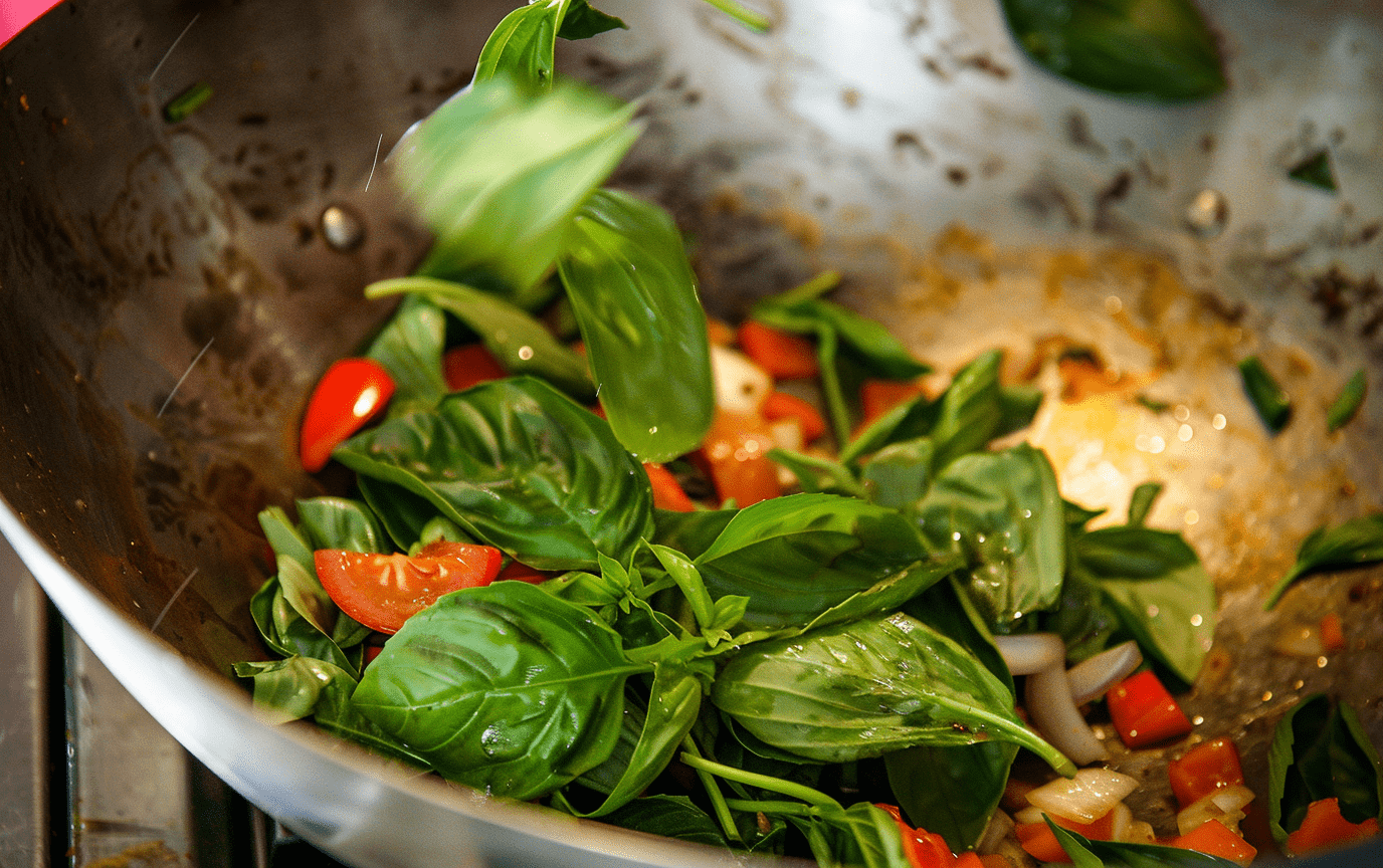 Thai Zucchini and Pumpkin Stir-Fry - Light Orange Bean