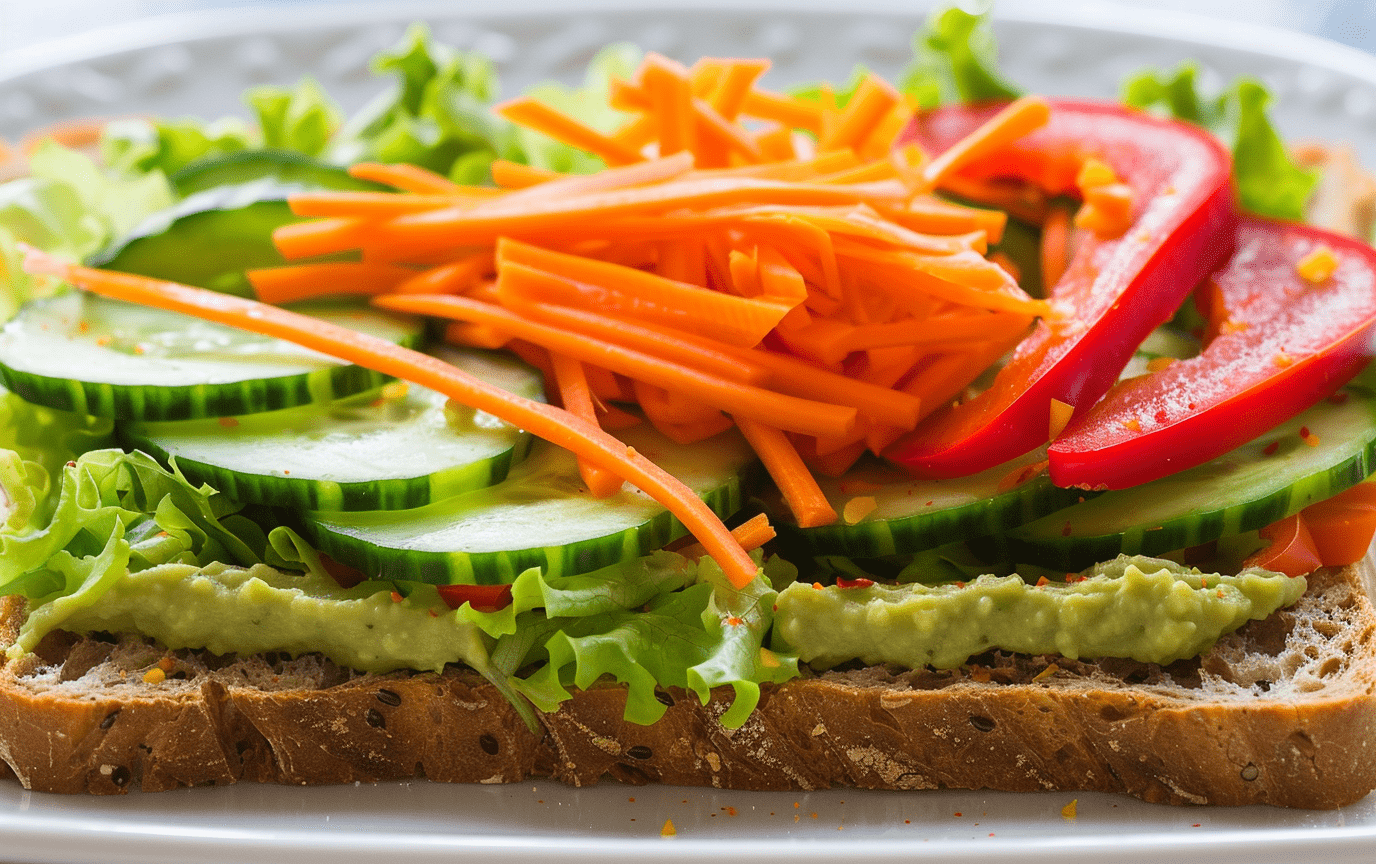 Ultimate Veggie Delight Sandwich - Light Orange Bean