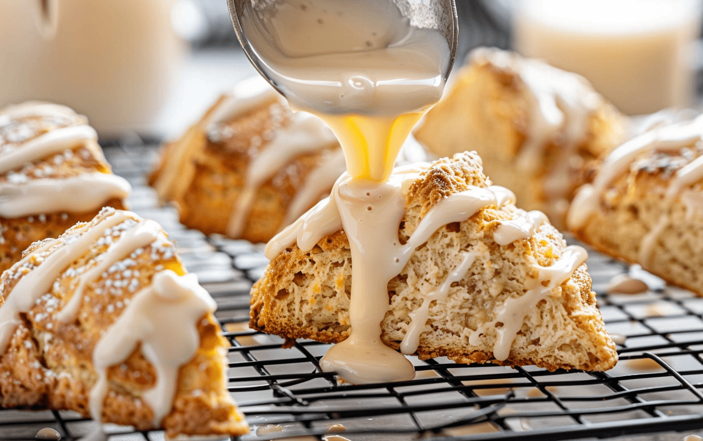Vegan Blueberry Breakfast Scones - Light Orange Bean