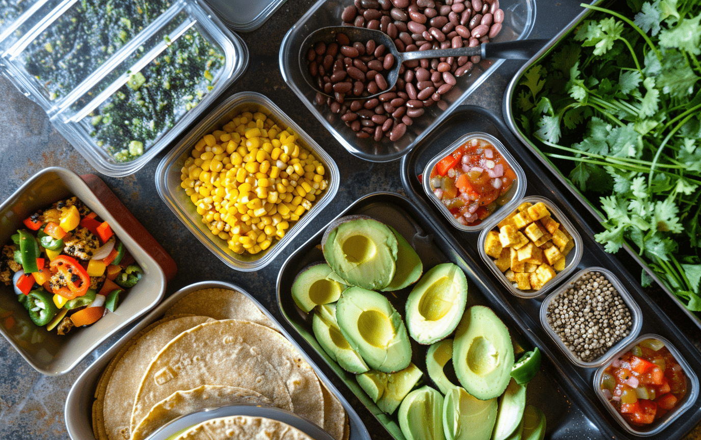 Healthy Vegan Ranch-Style Breakfast - Light Orange Bean