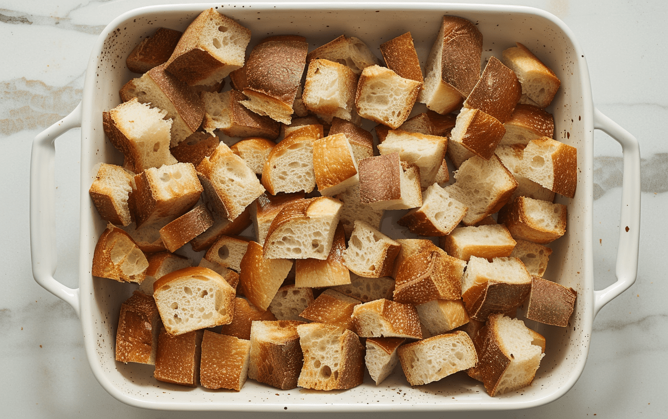 Vegan Breakfast Bread Pudding - Light Orange Bean
