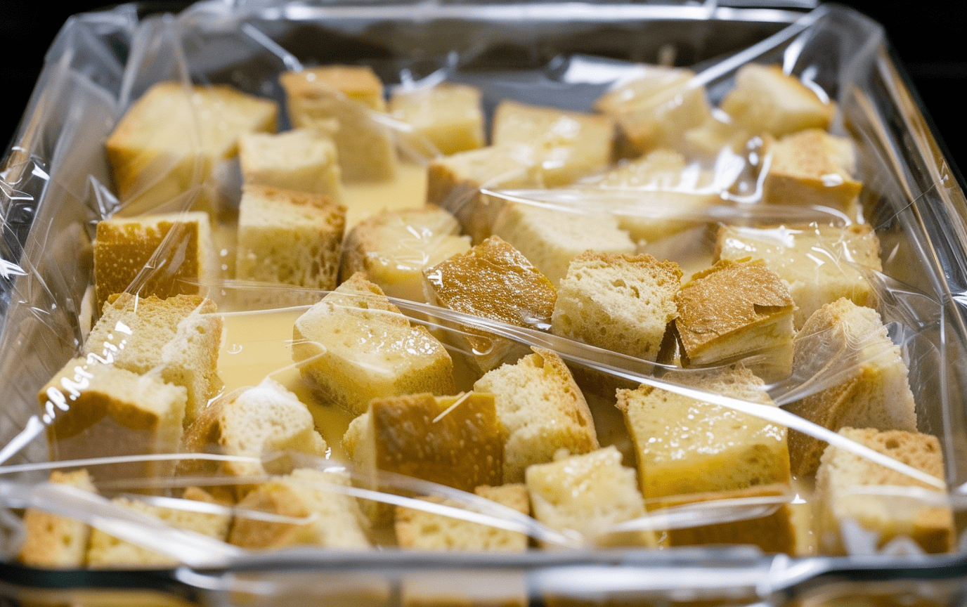 Vegan Breakfast Bread Pudding - Light Orange Bean