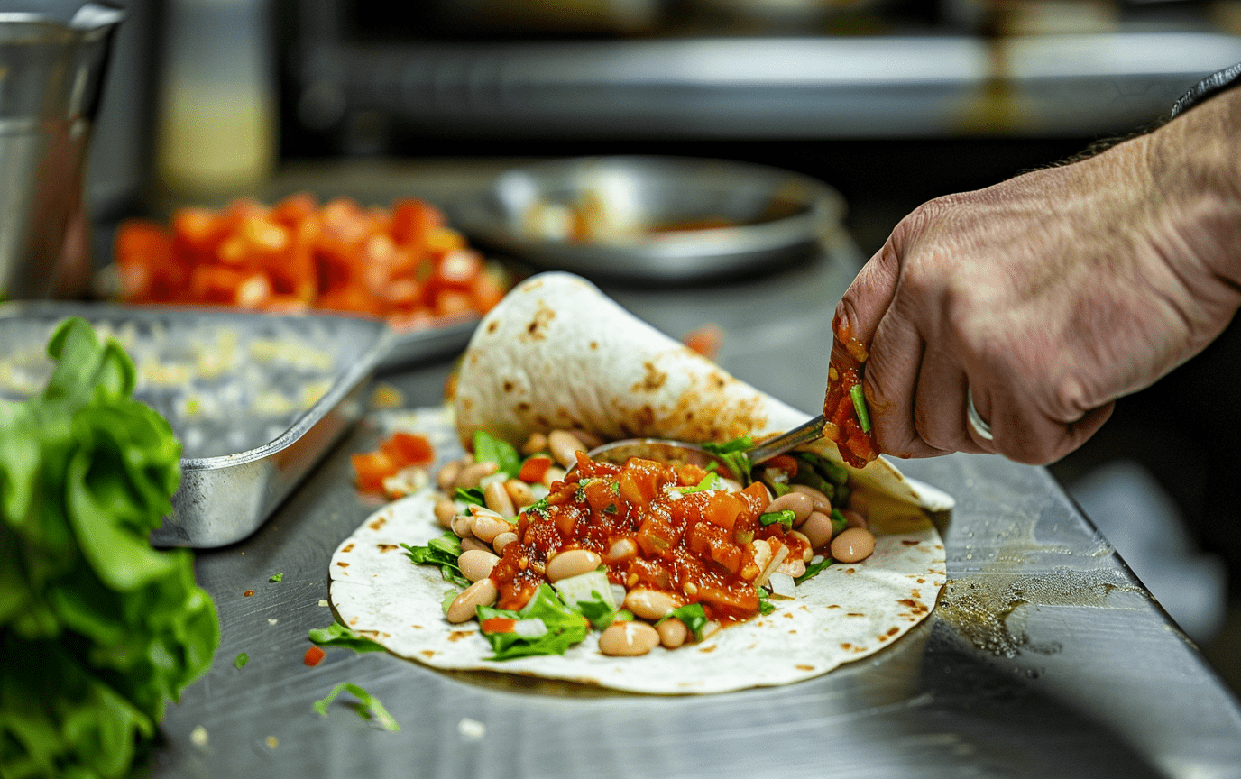 Best Spicy Bean Wrap - Light Orange Bean