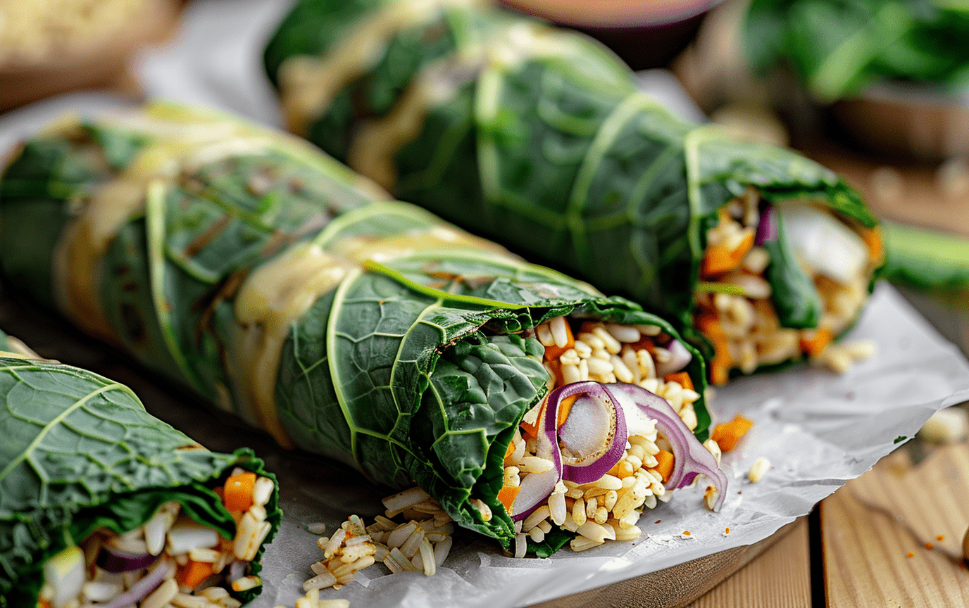 Moroccan-Style Vegan Wraps - Light Orange Bean