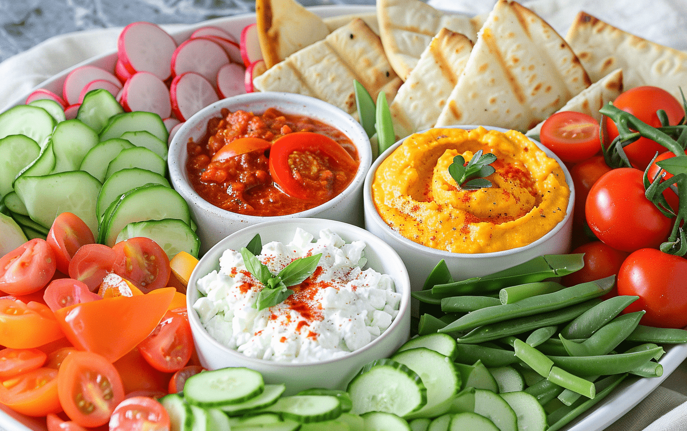 Healthy Holiday Appetizer Platter (Easy Christmas Hosting) - Light ...
