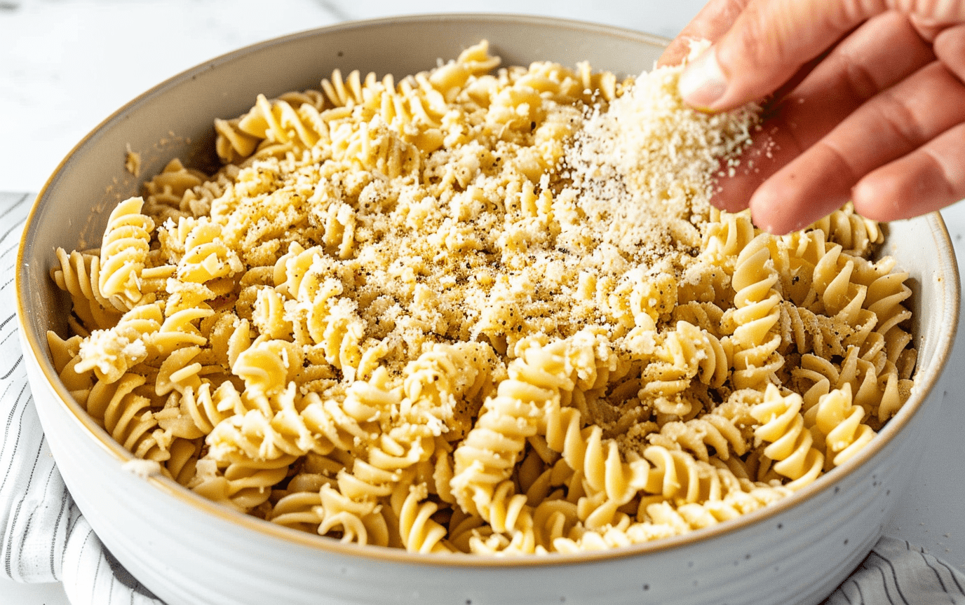 Creamy Vegan Hummus Pasta - Light Orange Bean