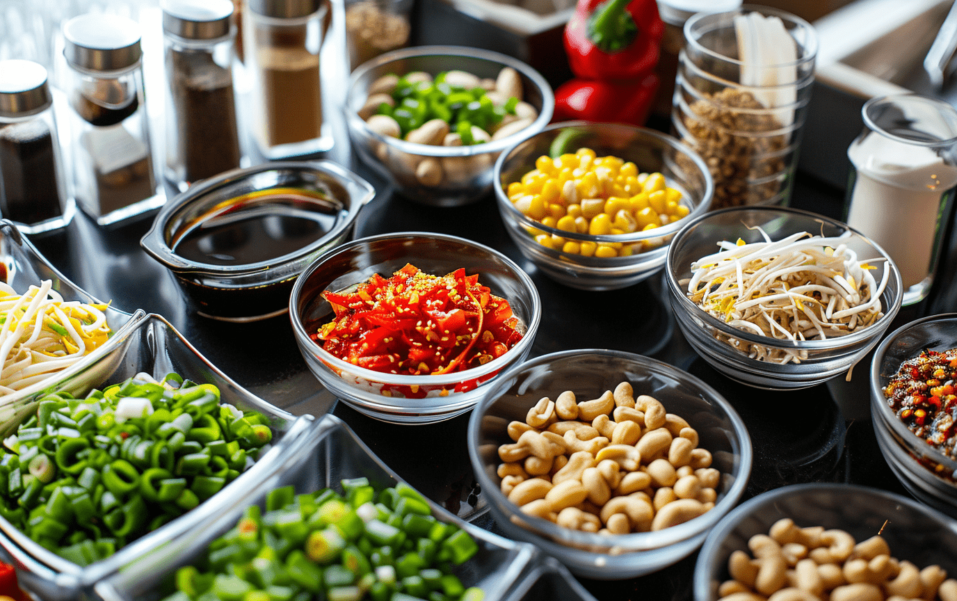 Stir-Fried Vermicelli Noodles Delight - Light Orange Bean