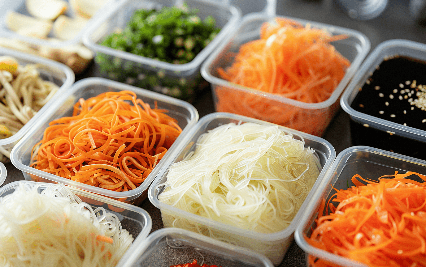 Vegan Chow Mein Fun - Light Orange Bean