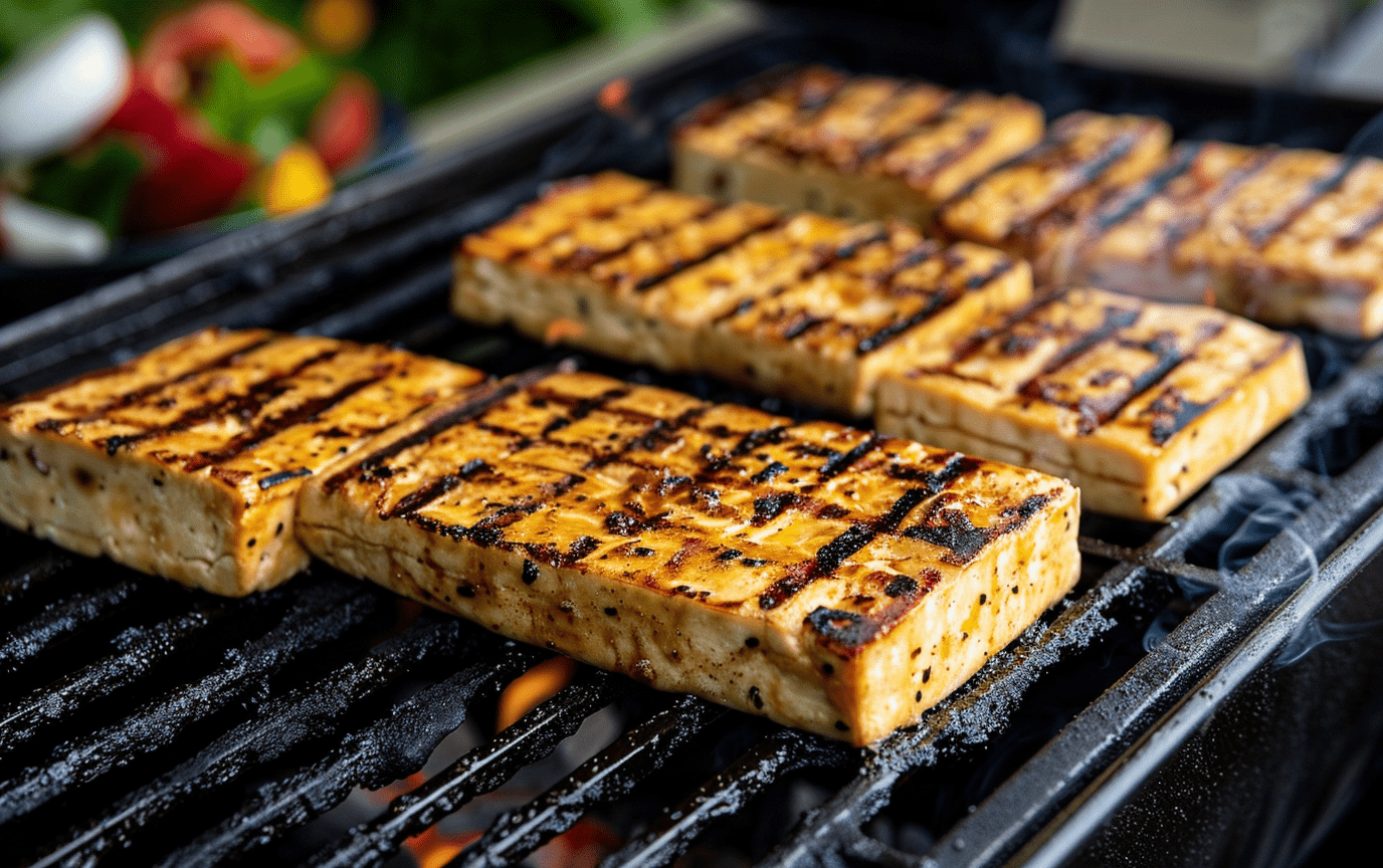 Charred Tofu Delight - Light Orange Bean