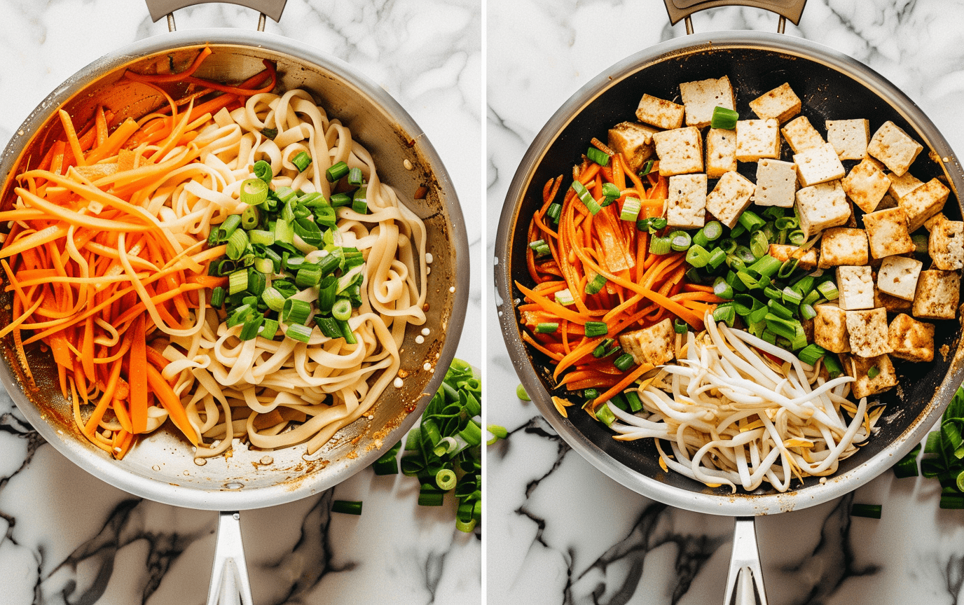 Delightful Vegan Chow Fun Noodles - Light Orange Bean