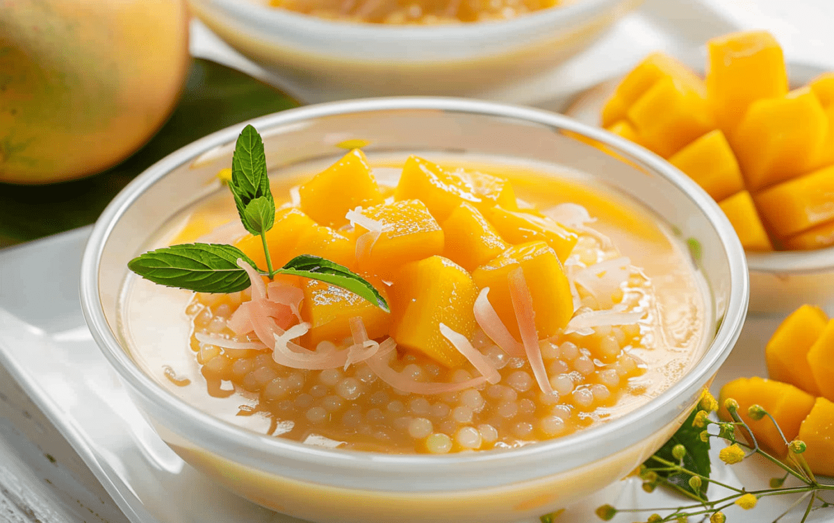 Vegan Mango Pomelo Sago (Mango Dessert) - Healthy 2-Fruit Combination ...