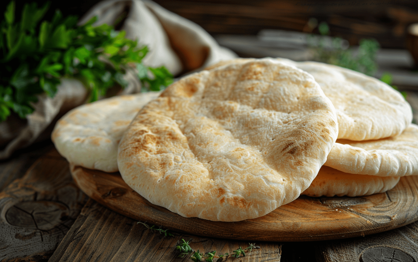 Spiced Mushroom Pita Pockets - Light Orange Bean