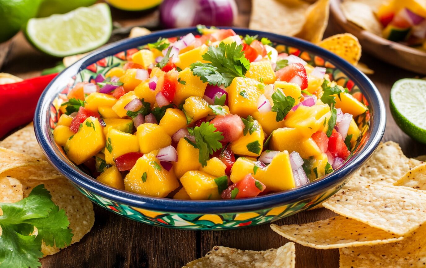 Zesty Mango Salsa - Light Orange Bean