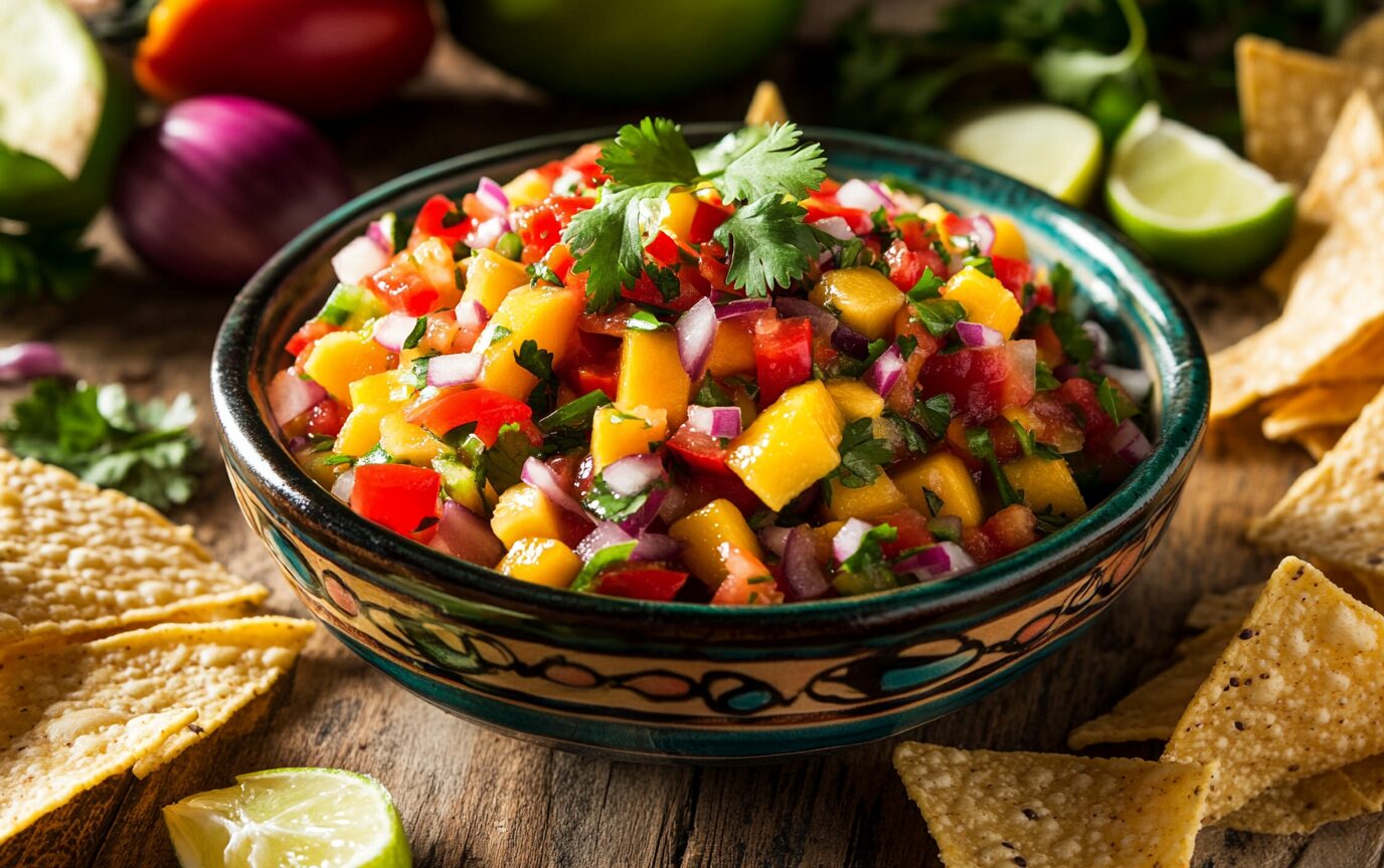 Zesty Mango Salsa - Light Orange Bean