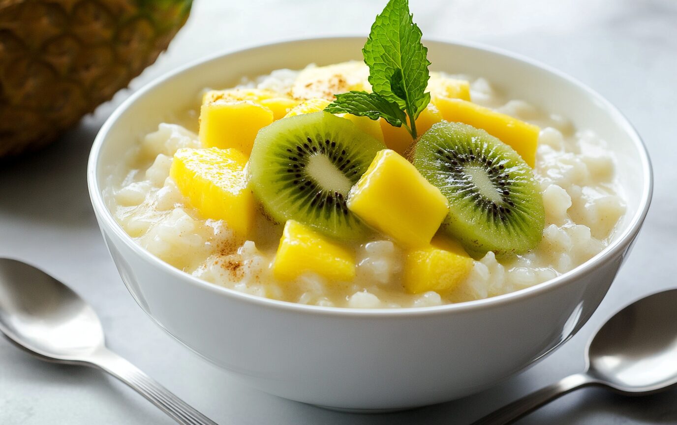 Tropical Sticky Rice Pudding - Light Orange Bean