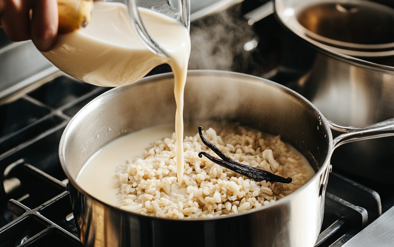 Tropical Sticky Rice Pudding - Light Orange Bean