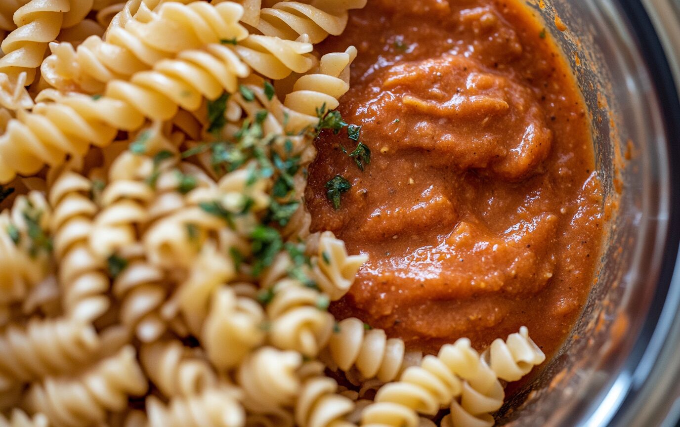 Creamy Vegan Instant Pot Pasta - Light Orange Bean