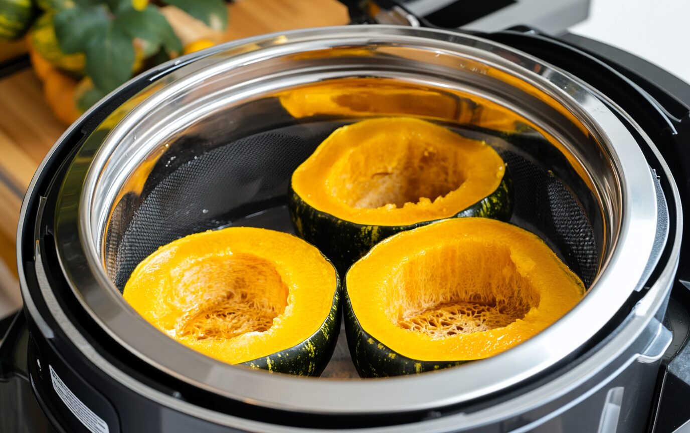 Instant Pot Acorn Squash Delight - Light Orange Bean