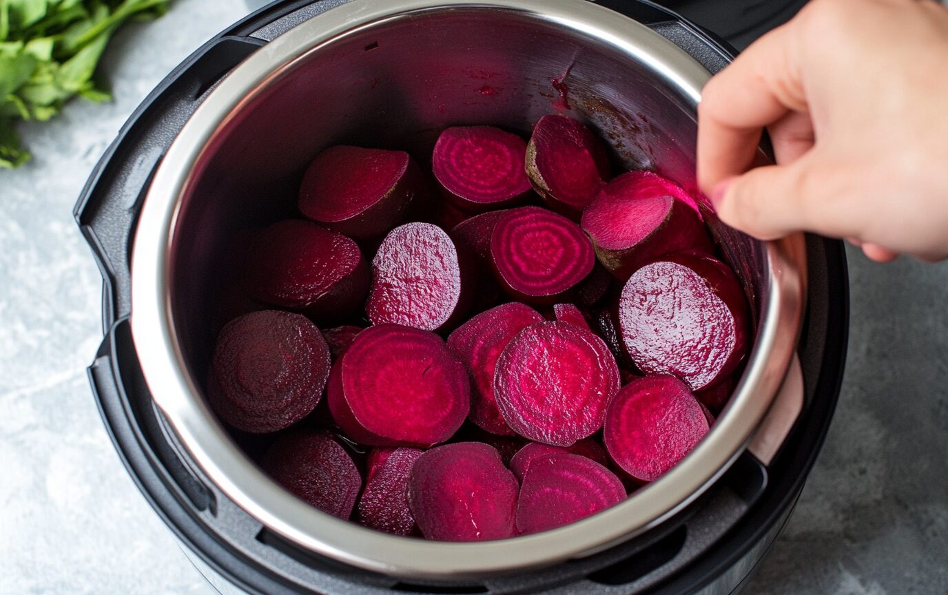 Easy Instant Pot Steamed Beets - Light Orange Bean