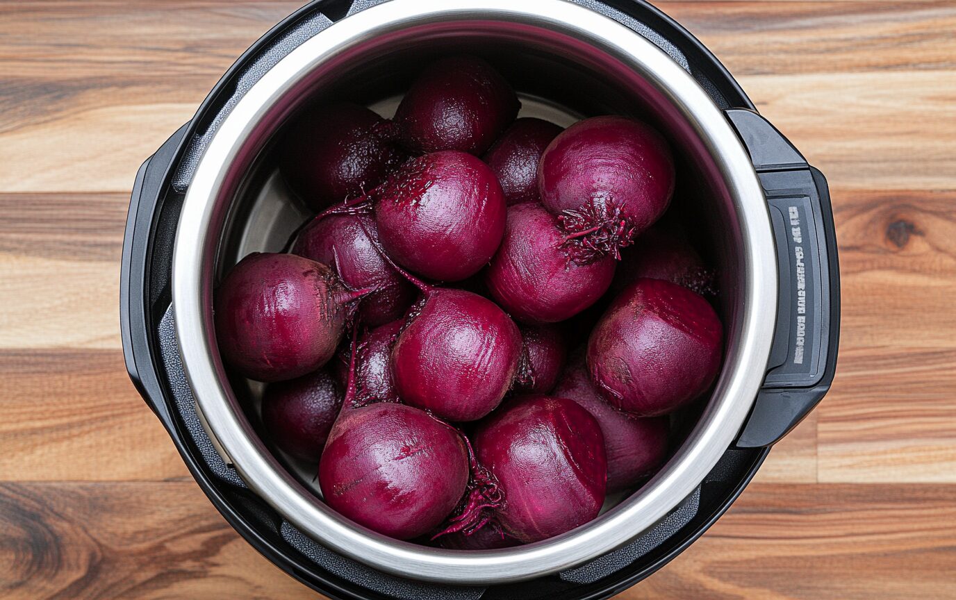 Easy Instant Pot Steamed Beets - Light Orange Bean