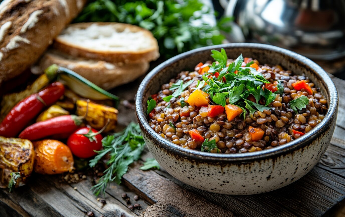 Smoky Vegan Lentils - Light Orange Bean