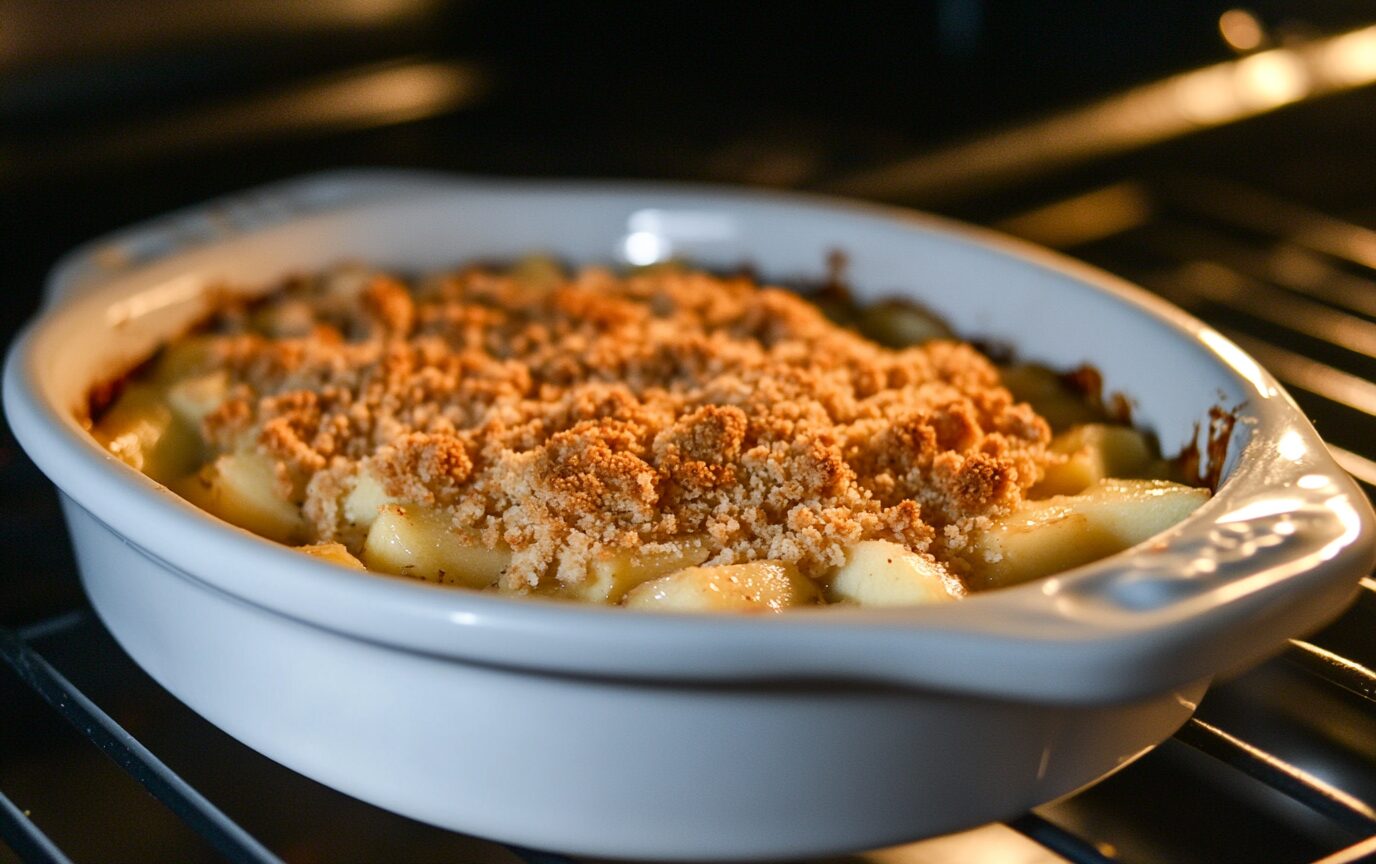 Quick Apple Crumble - Light Orange Bean