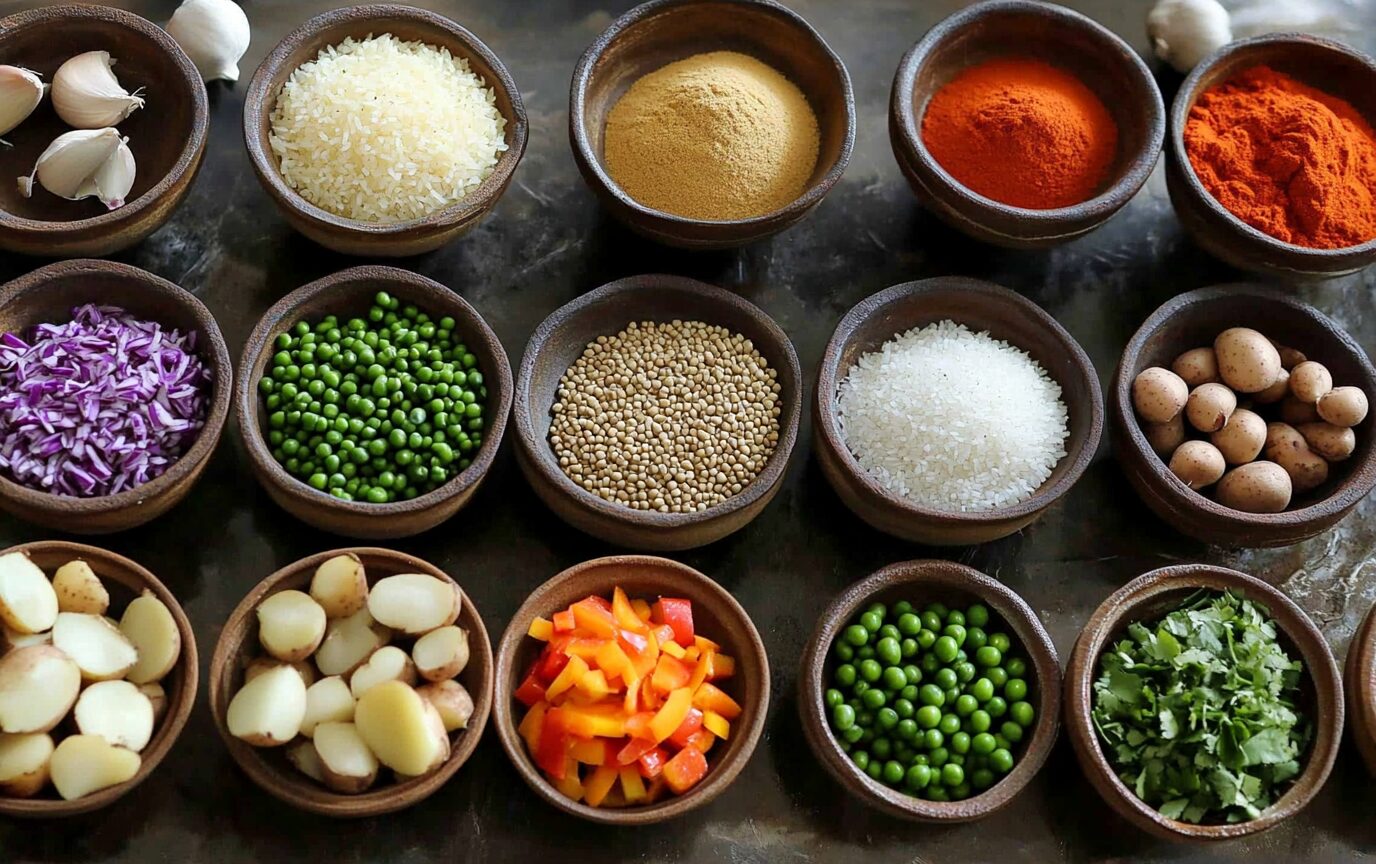 Spiced Vegetable Khichdi - Light Orange Bean