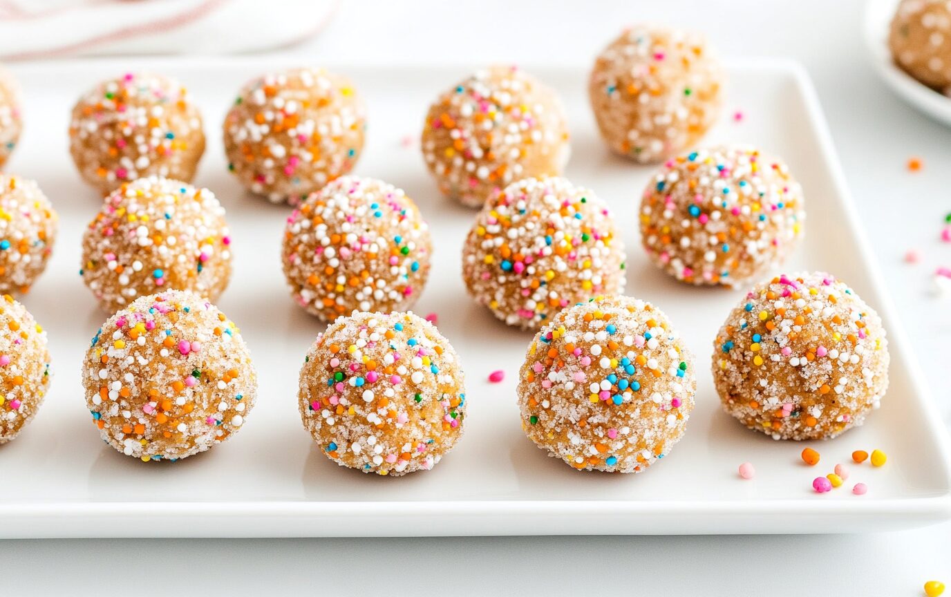 No-Bake Nutty Cookie Bites - Light Orange Bean