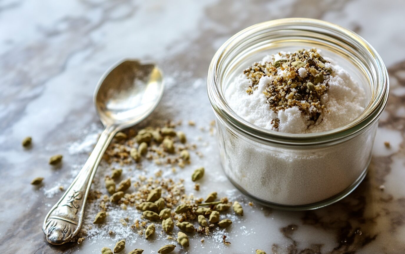 Chilled Melon Delight with Spiced Cream - Light Orange Bean