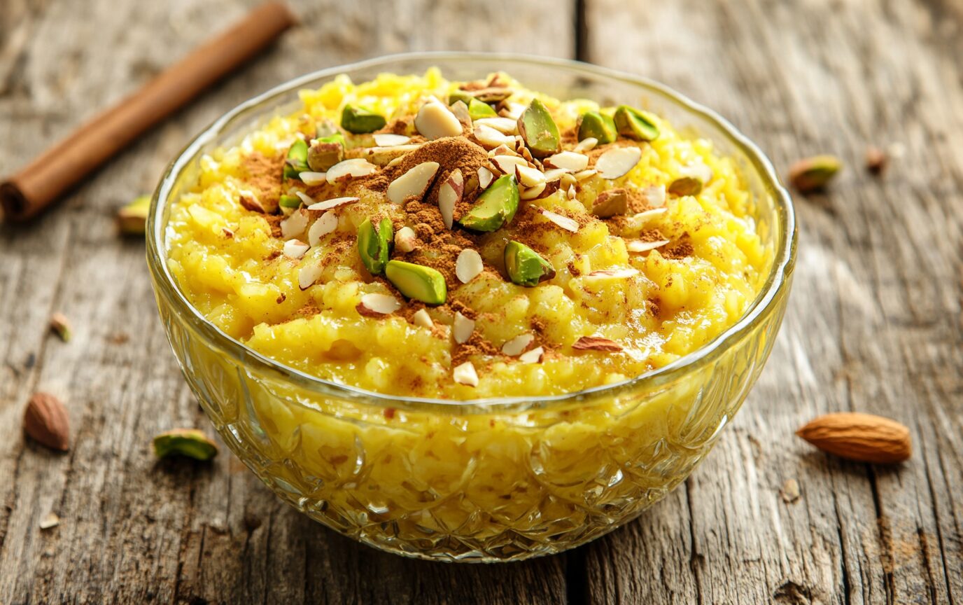 Creamy Vegan Rice Delight - Light Orange Bean