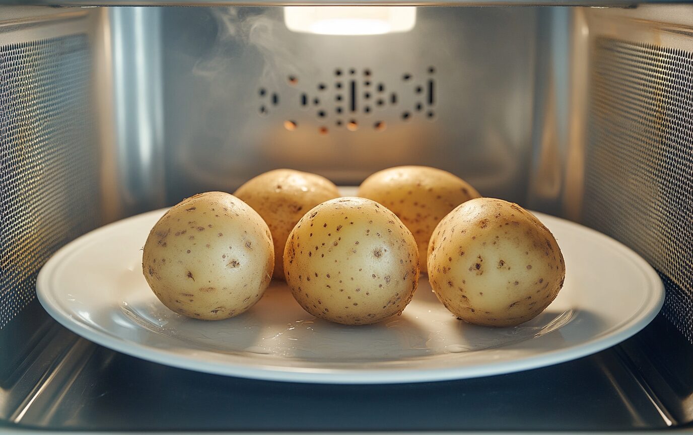 Easy Microwave Potato - Light Orange Bean