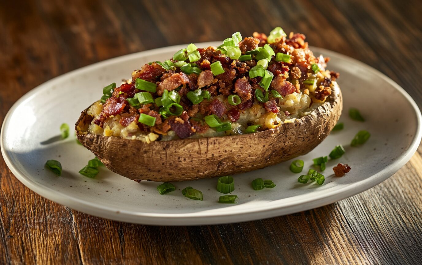 Ultimate Vegan Stuffed Potato - Light Orange Bean