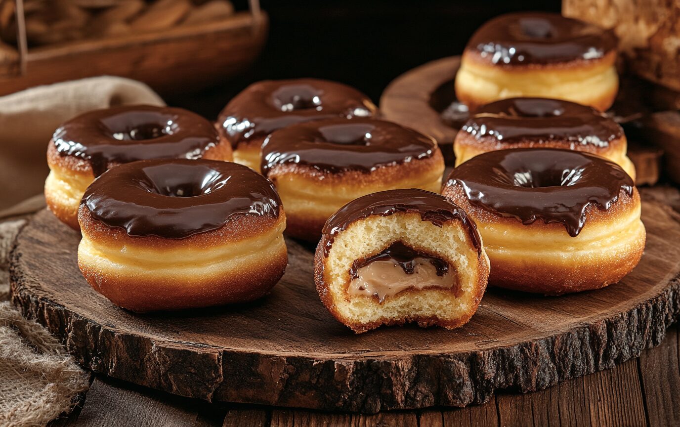 Easy Vegan Cream-Filled Donuts - Light Orange Bean