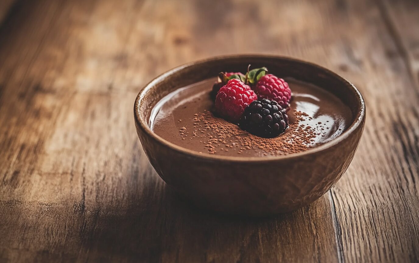 Creamy Plant-Based Chocolate Delight - Light Orange Bean