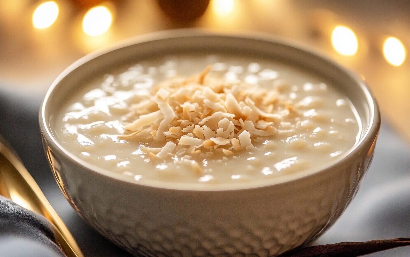 Creamy Coconut Tapioca Delight - Light Orange Bean